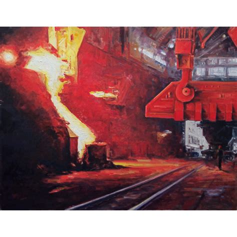 Купить картину Горячий цех в Москве от художника Бендер Валерий