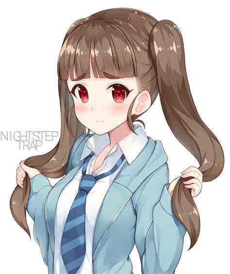 Blushing Anime Girl
