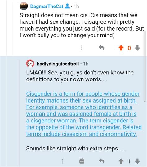 Straight Does Not Mean Cis Cis Means That We Haven T Had Sex Change I Disagree With Pretty