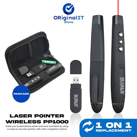 Jual Laser Pointer Presentasi Wireless Mtech Pp1000 Ppt Usb Shopee