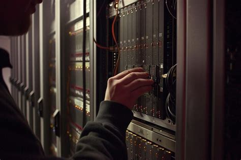 Premium Photo Close Up Of A Technician Installing A Blade Server Cpu