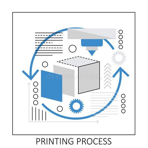 3d Printing Process Stock Vector Illustration Of Device 268139675