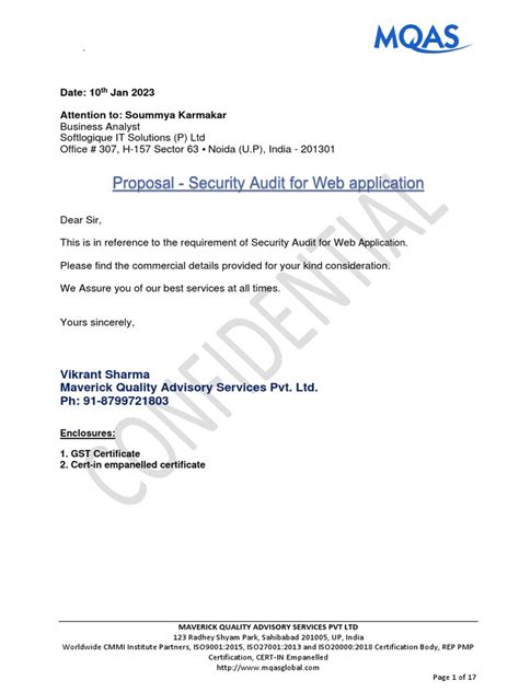 proposal vapt web softlogique download free pdf vulnerability