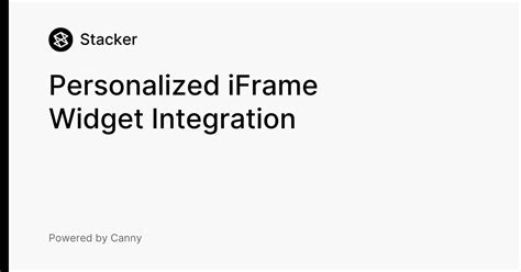 Personalized Iframe Widget Integration Voters Stacker