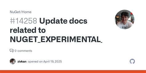 update docs related to nuget experimental use nj for file parsing