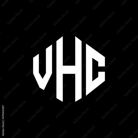 Vhc Letter Logo Design With Polygon Shape Vhc Polygon And Cube Shape