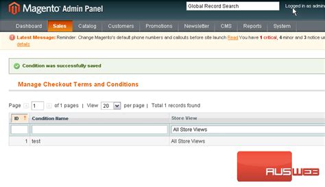 Sales Options In Magento Web24