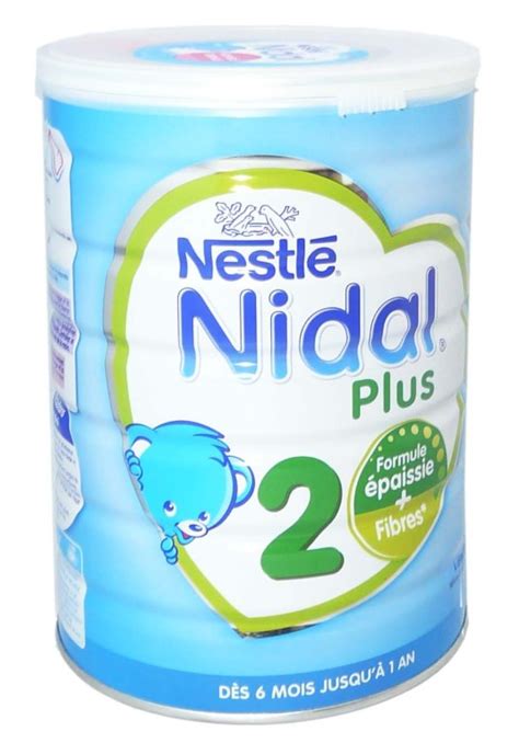 Nidal Plus Lait 2eme Age Formule Epaissie 800g