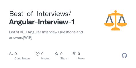 GitHub Best Of Interviews Angular Interview 1 List Of 300 Angular Interview Questions And