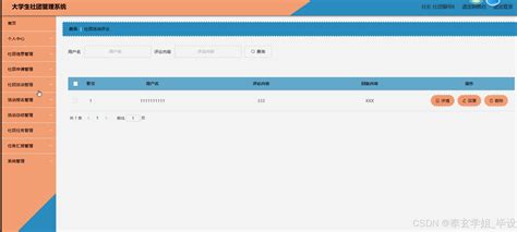Springboot毕设 大学生社团管理系统 程序论文 Csdn博客