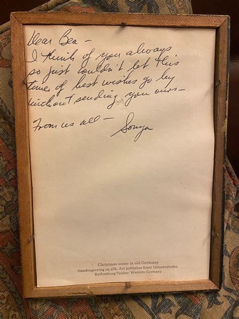 Vintage Willi Foerster Christmas Scene In Old Germany Cityscape German