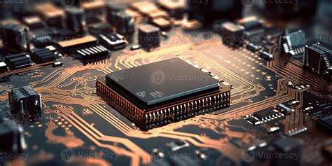 Pc Computer Micro Chip Processor Motherboard Background Digital Data Future Background Science