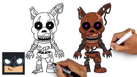 How To Draw Phantom Freddy FNAF Sketch Tutorial Step By Step
