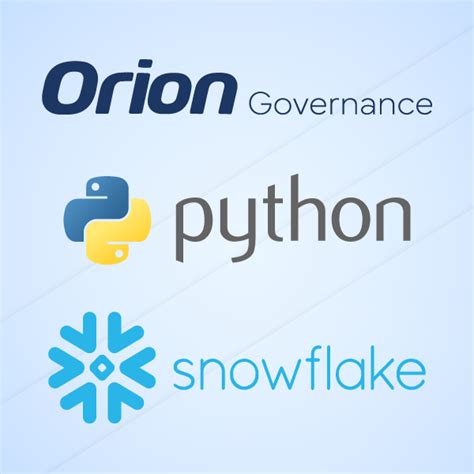 Orion Governance Announces The Extension Of Python Support To Snowflakes Snowpark