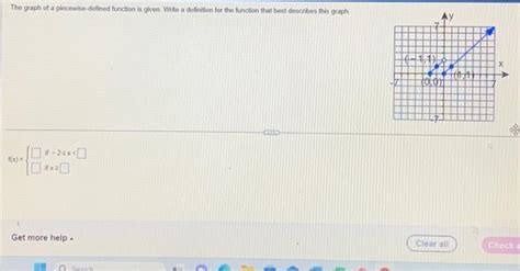 solved the graph of a plecewise defined function is given