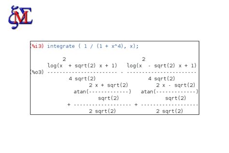 Maxima Computer Algebra System Tantilink