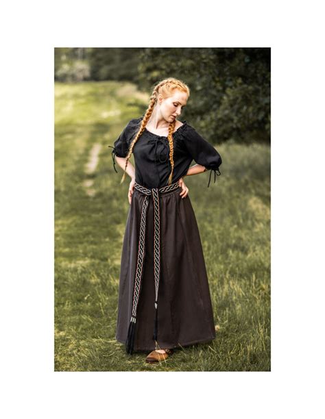 Falda Medieval Mujer Smilla Marrón Oscuro ⚔️ Tienda Medieval