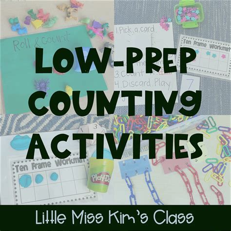 Little Miss Kims Class Low Prep Counting Activities