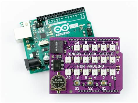 Binary Clock Shield Crowd Supply