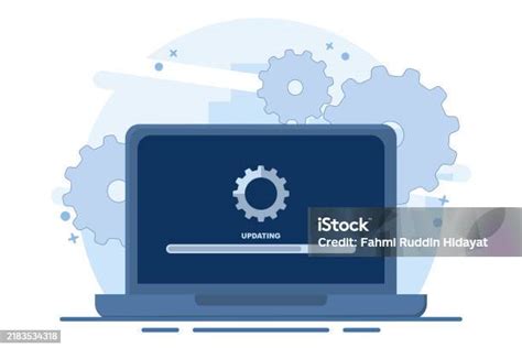 Laptop Computer With Software Update Screen System Maintenance Update