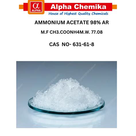 Ammonium Acetate 98 Ar At Rs 497 1kg Hplc Buffer Salts In Mumbai Id 9216929891