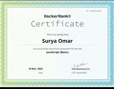 Surya Omar On Linkedin Im Happy To Share That Ive Obtained A New Certification Javascript