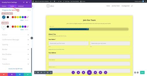 Style Gravity Forms Progress Bar In Divi Theme Wp Tools