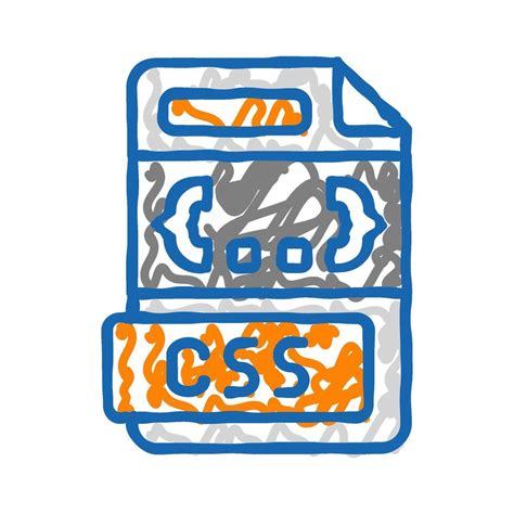 Css File Format Document Icon Doodle Illustration 62470032 Vector Art At Vecteezy