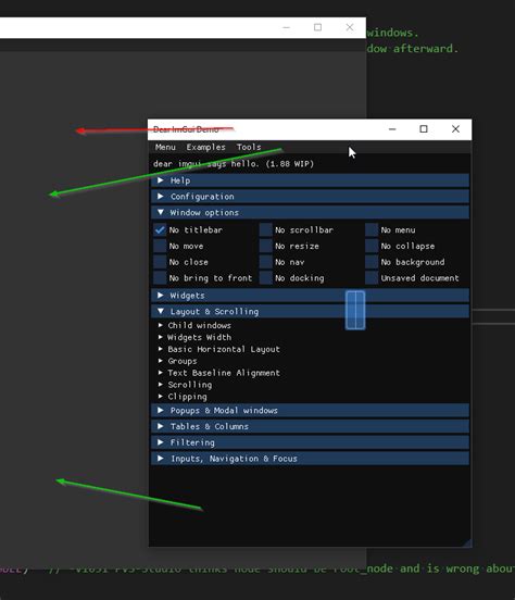 Docking Via The Native Window Title Bar Issue Ocornut Imgui GitHub