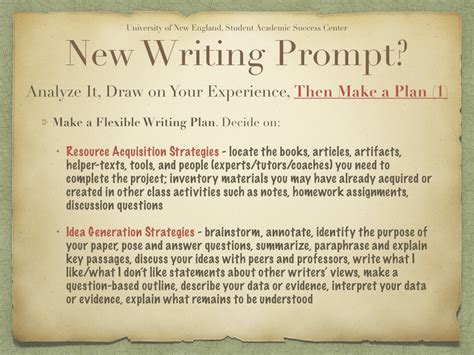 How To Analyze A Writing Prompt Dr Eric Drown