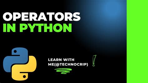 Vlog21 Operators In Python What Is Operator How To Use Operator In