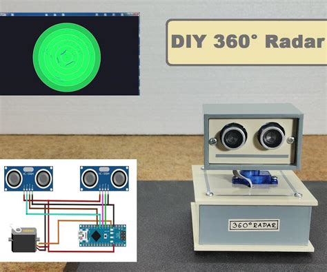 360° Arduino Radar With 2xhc Sr04 Sensors 3 Steps Instructables