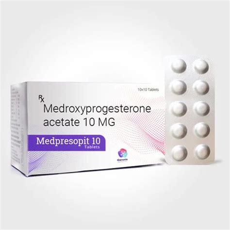 Medroxyprogesterone Acetate 10 Mg Tablets At Rs 160stripe