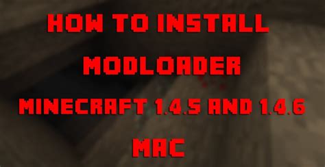 How To Install Modloader For Minecraft And Mac OSX YouTube