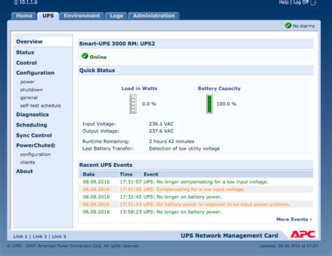 Apcupsd To Ap9619 Network Management Card General Support Unraid