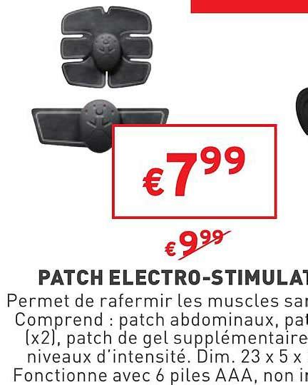 Promo Patch électro Stimulation Chez Trafic Icataloguefr