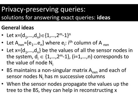 Ppt Sensor Networks Privacy Preserving Queries Powerpoint Presentation Id3457745