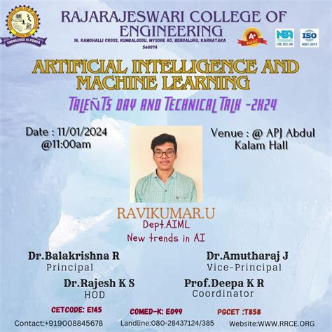 rajarajeswari college of engineering rrce on linkedin rrce aiml artificial intelligence