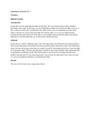 ETMA 352 lab 7.pdf - Laboratory Exercise No. 7 Vectors Daniel Avelar Introduction In this lab we ...