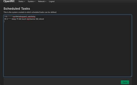 scheduled tasks not working installing and using openwrt openwrt forum