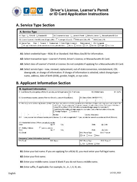 Fillable Online Drivers License Learners Permit Or Id Card