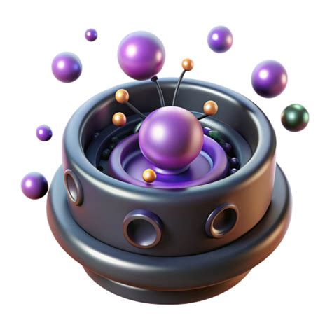 Abstract 3d Render Cosmic Orb And Sphere Array 54586468 Png