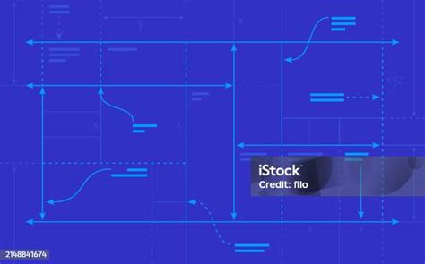 Modern Blueprint Prototype Design Abstract Background Stock