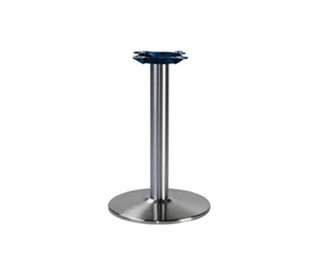 1917 Brushed Chrome Table Base