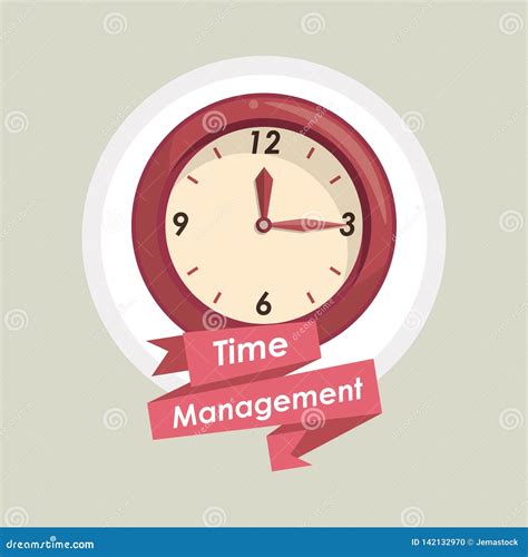 Time Management Concept Stock Vector Illustration Of Manager 142132970