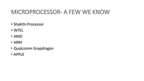 microprocessors and microcontrollers ppt