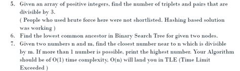 Solved Given An Array Of Positive Integers Find The Number Chegg