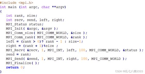 mpi并行编程：点对点通信详解 csdn博客