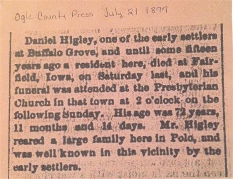 Daniel “dan” Higley 1804 1877 Find A Grave Memorial