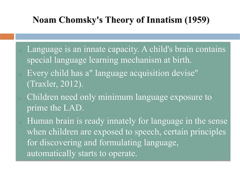 Second Language Acquisition Theories Pptx
